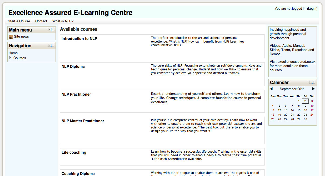 User guide - online training courses