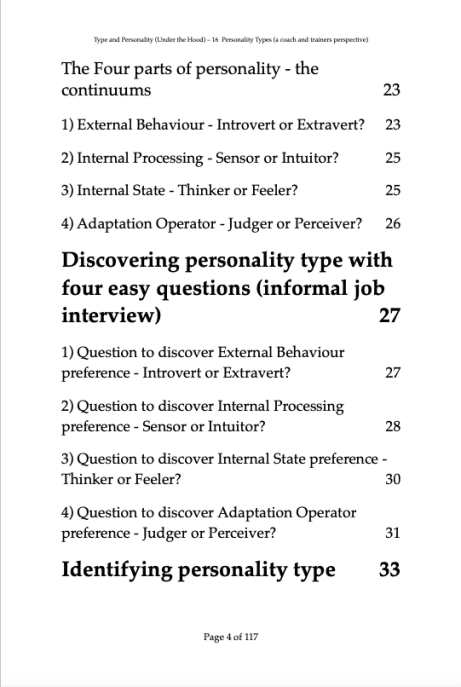 Type and Personality (Under the Hood) - 16 Personality Types (a coach ...