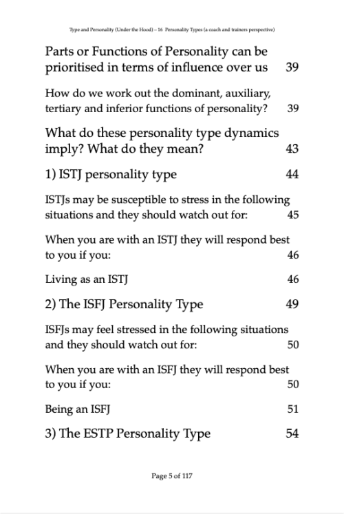 Type and Personality (Under the Hood) - 16 Personality Types (a coach ...